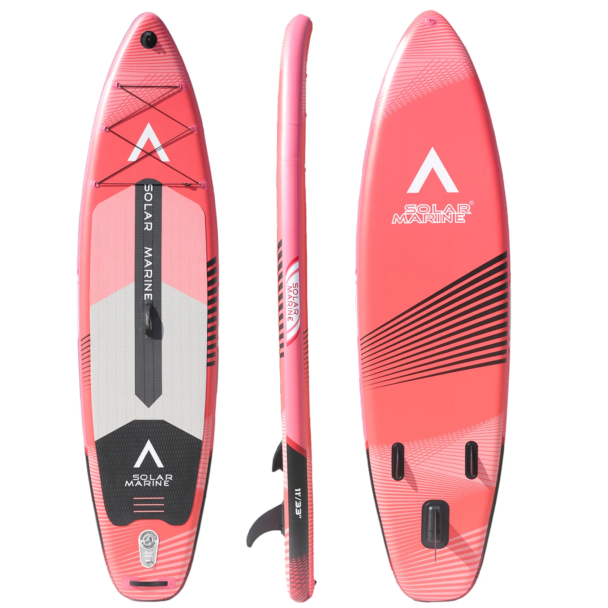 Non-Slip Solar Marine Inflatable fins for a surfboard with Stand Up ...
