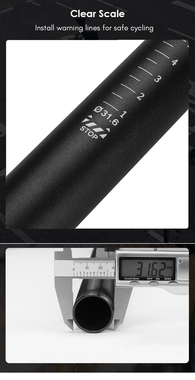 JIBOO 350mm Aluminum Bicycle Seatpost 27.2mm 28.6mm 31.6mm Folding MTB ...