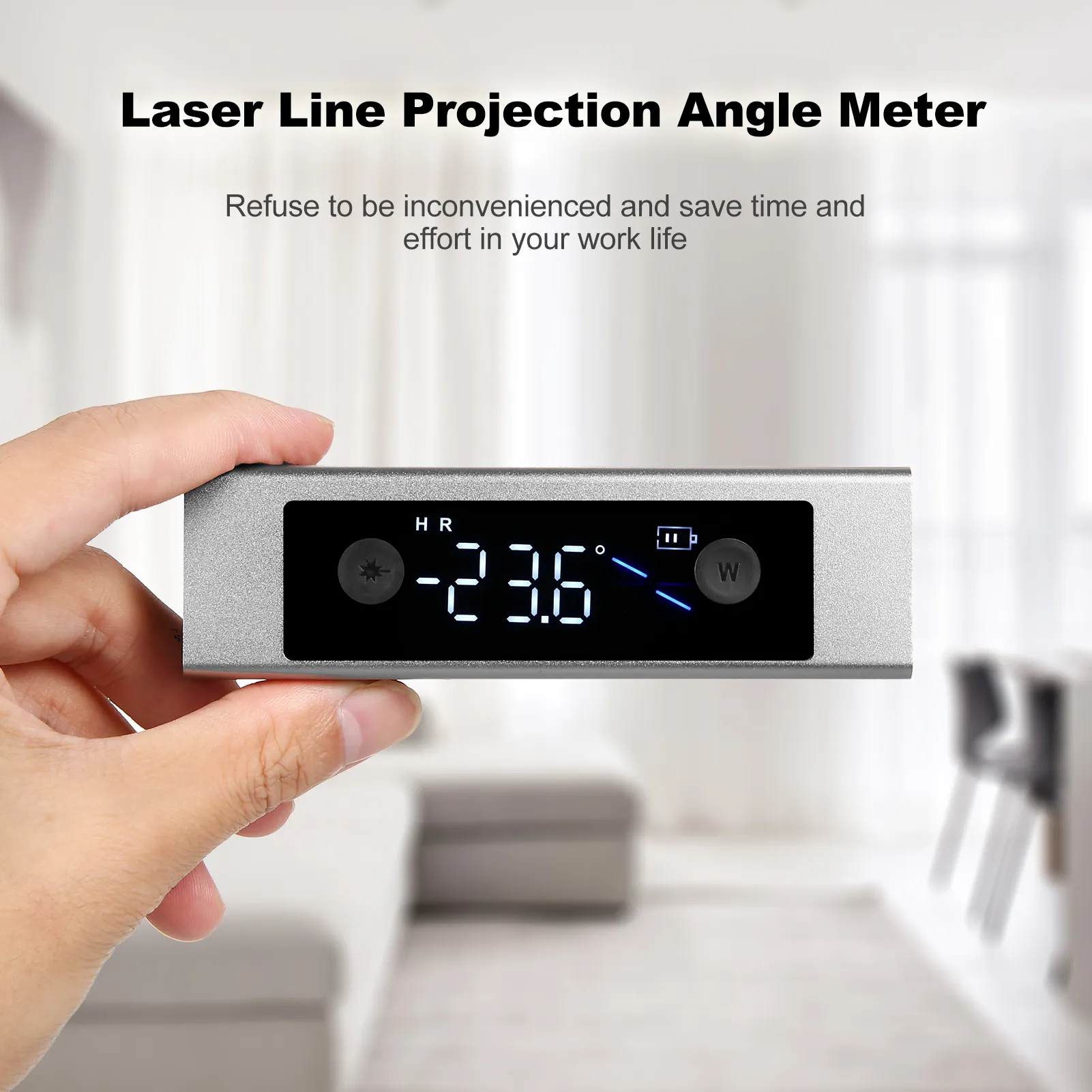 Digital Laser Level Inclinometer With Type C Rechargeable Angle Ruler ...