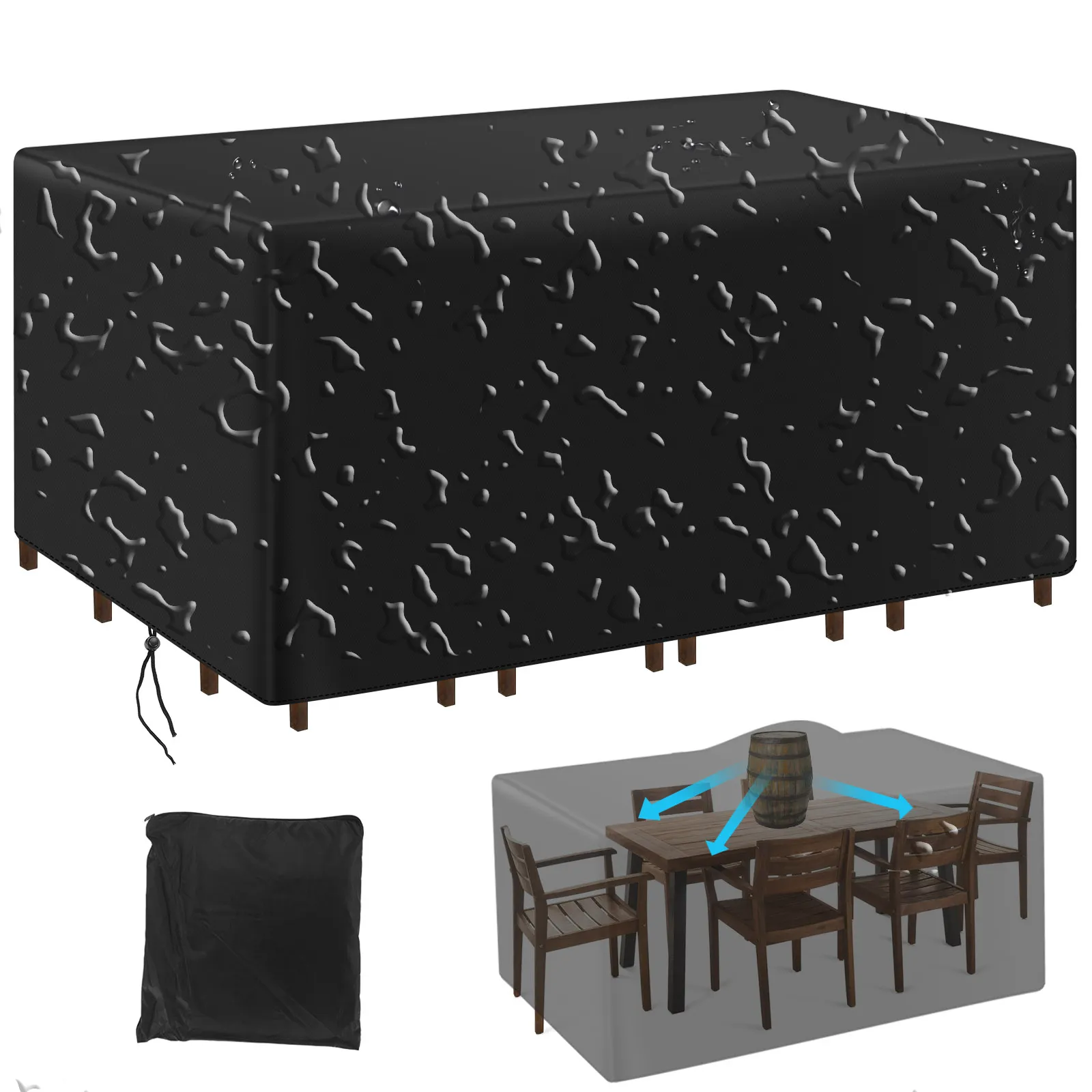 DHgate.com:Waterproof Rectangular 210D Patio Furniture Cover for ...