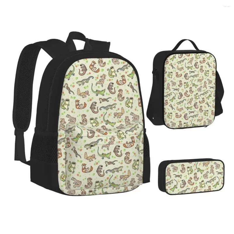 Backpack Spring Geckos Backpacks Boys Girls Bookbag Children School ...