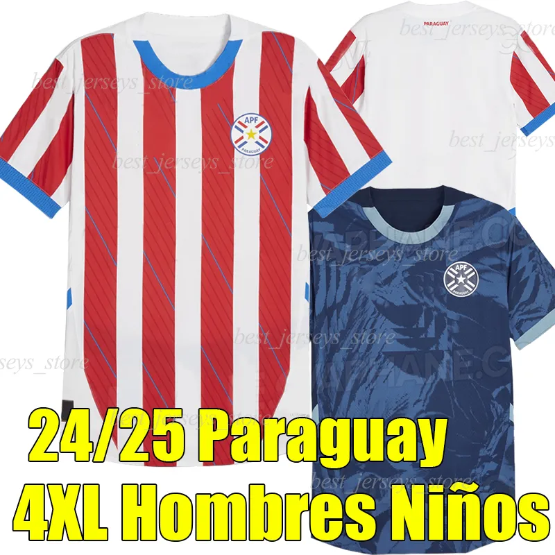 XXXL 4XL 24/25 Paraguay Soccer Jerseys 2024 Copa America Camisa Home ...