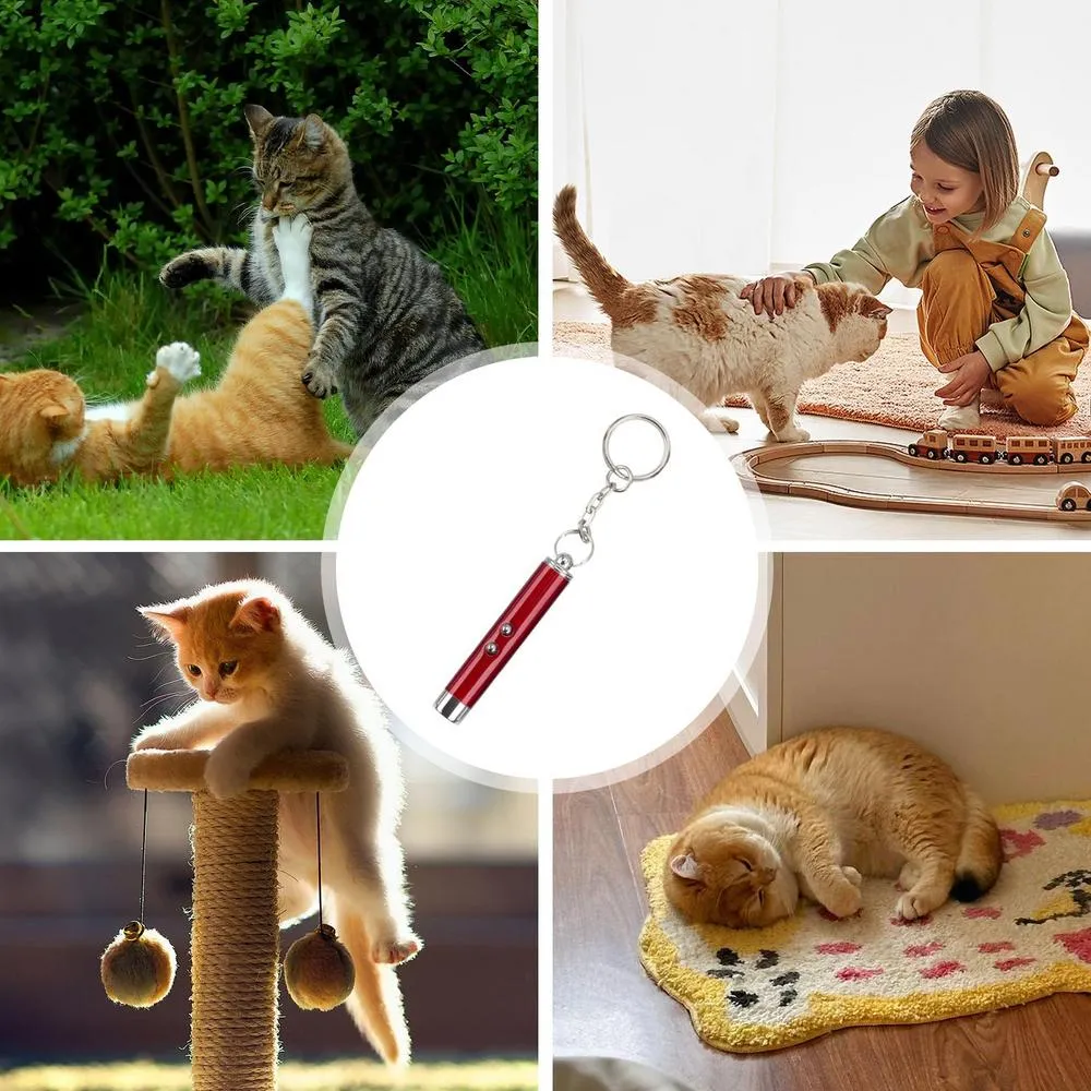 2024 Interactive Cat Laser Toy - Colorful Laser Pointer for Indoor Cats ...