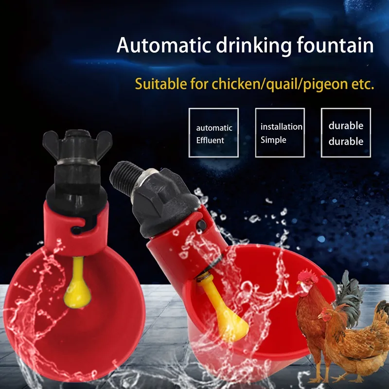 Automatic Filling Poultry Waterer Cups for Auto Watering Drinker System ...