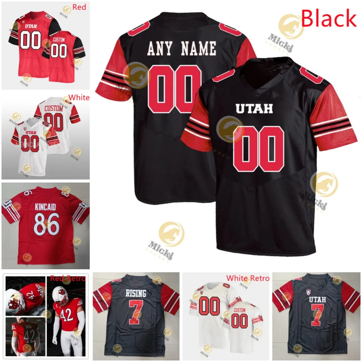 2023 Rose Bowl Utah Wales Football Top Featuring Justin Medlock, Van ...