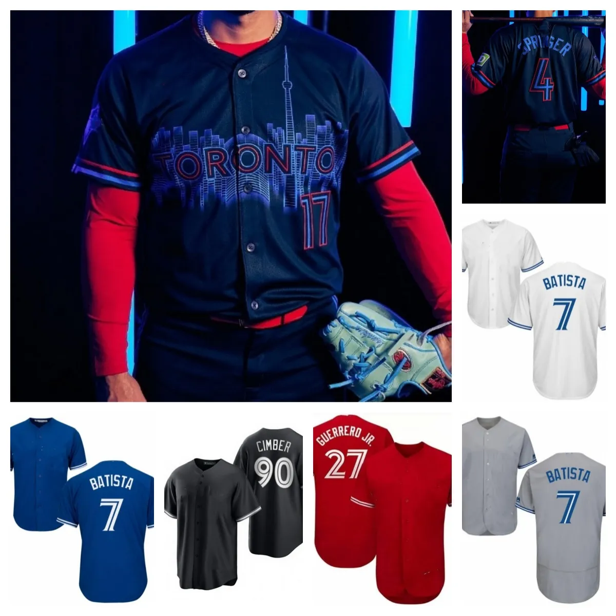 Blue Jays Baseball Player Uniform Featuring Vladimir Guerrero Jr ...