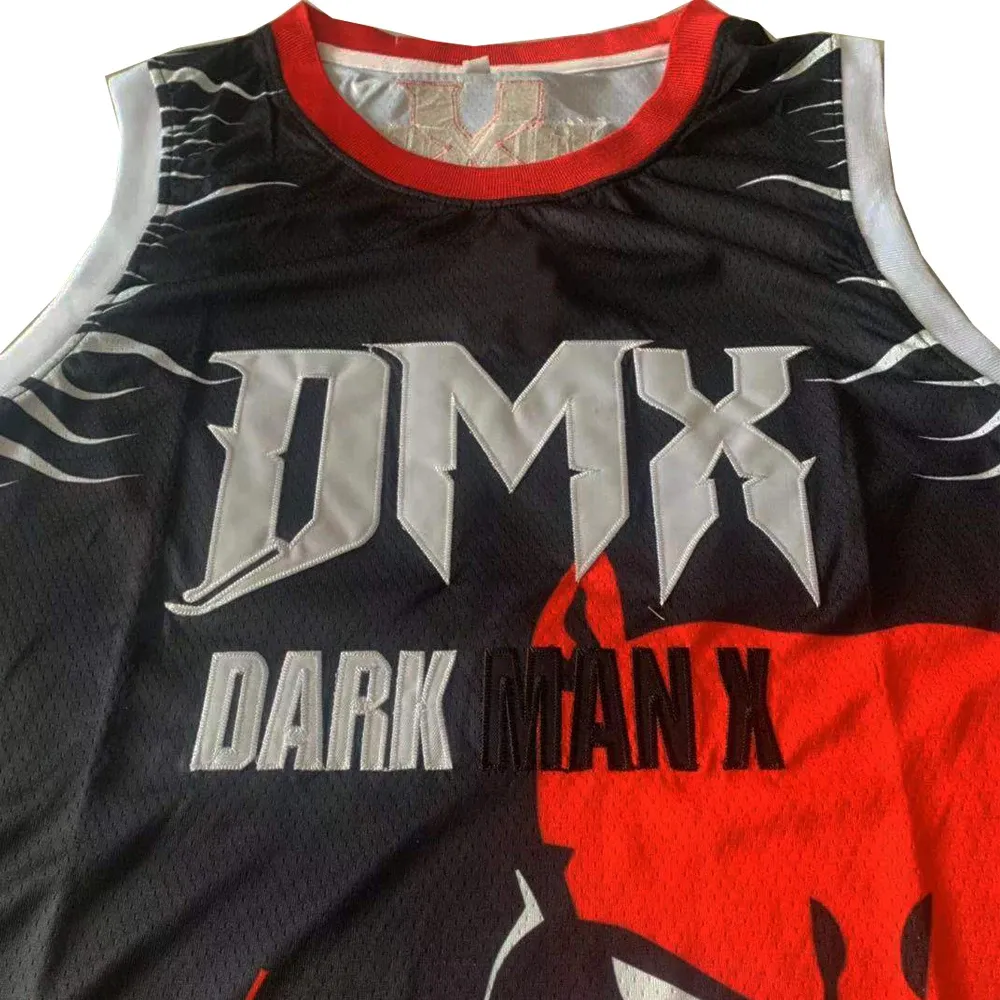 DMX Basketball Jersey: Sewn & Embroidered, High-Quality, Cheap, Dark ...