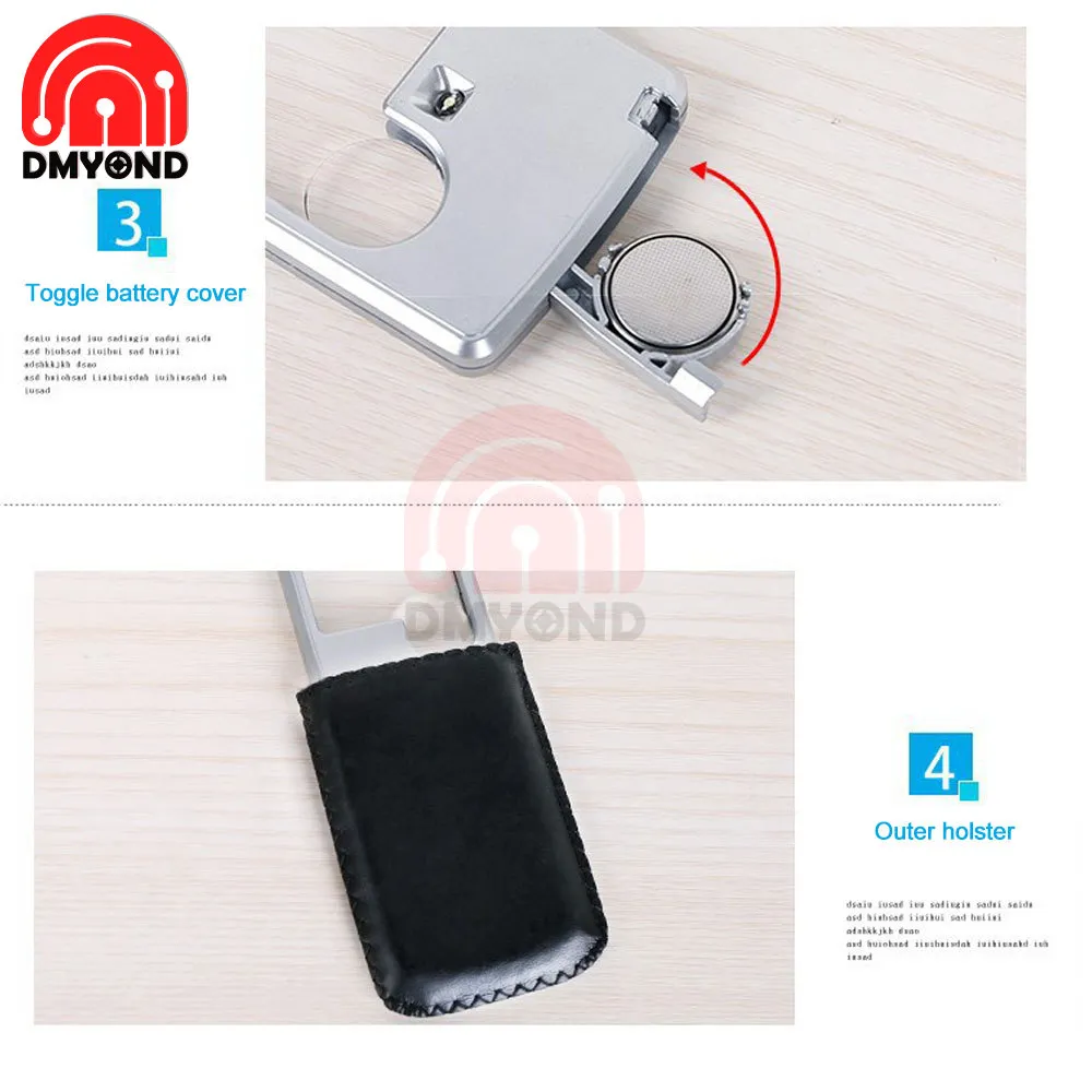 Portable Multifunctional Dual-Lens 3X 6X Magnifying Glass with LED ...