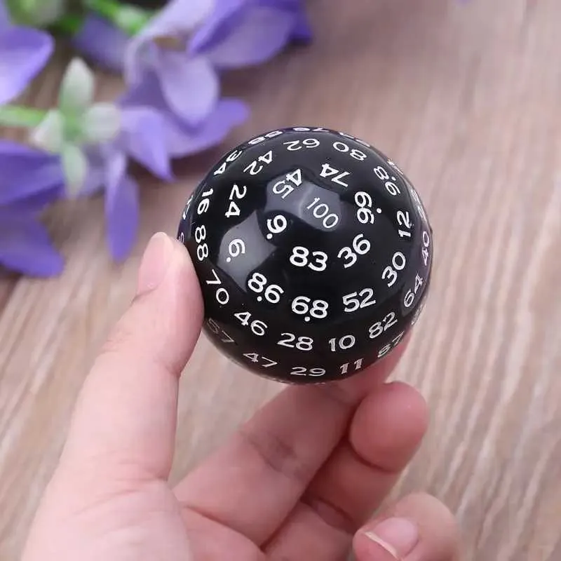 D100 Acrylic Polyhedral Dice for Tabletop RPGs - Multi-Sided Dice for ...