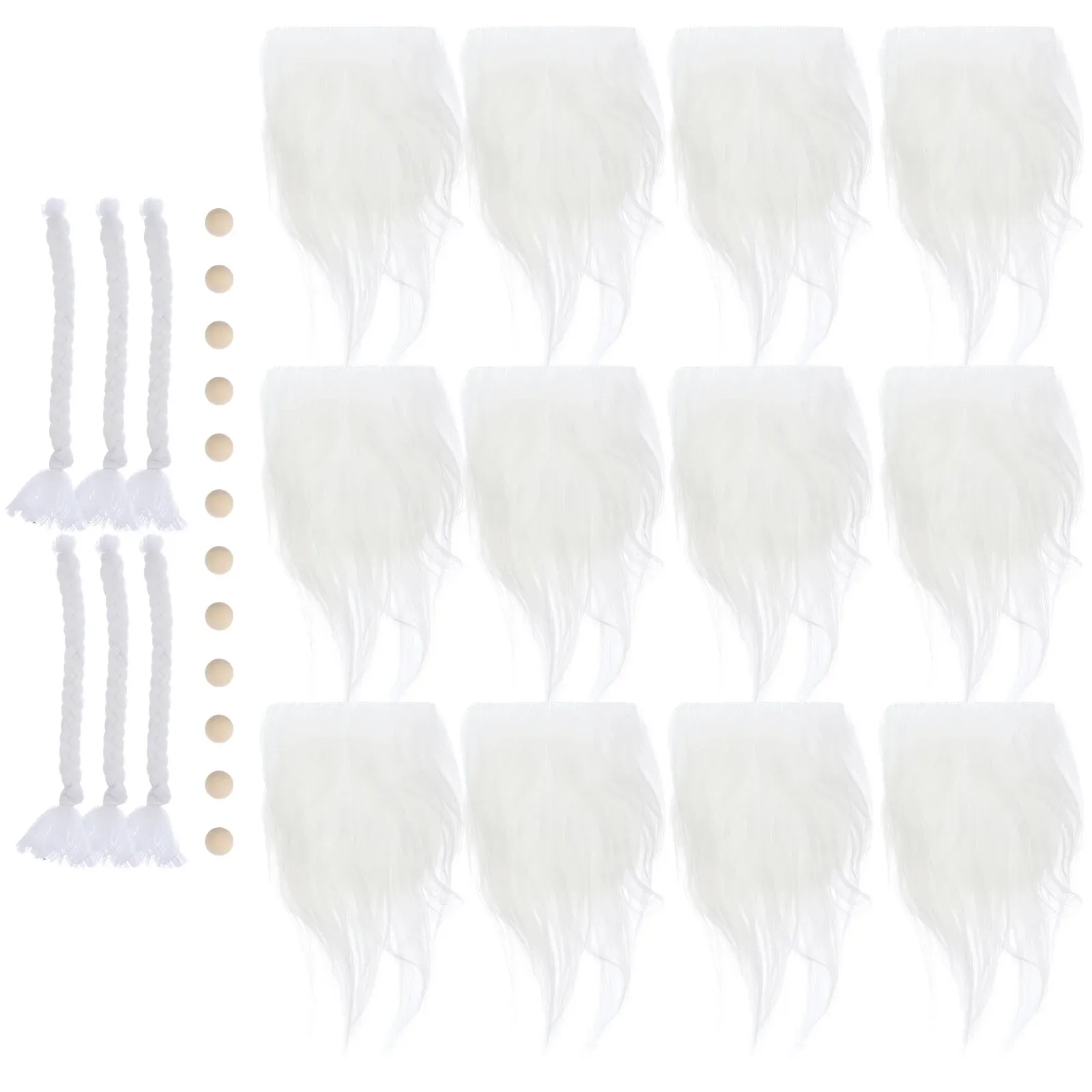 Pre-Cut Gnome beard styler Braid for DIY Christmas Decorations - Mini ...
