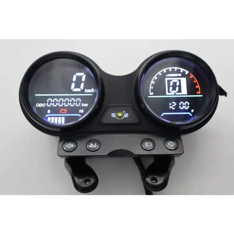 MOTOQUEEN Universal Waterproof Digital Motorcycle Speedometer Odometer ...