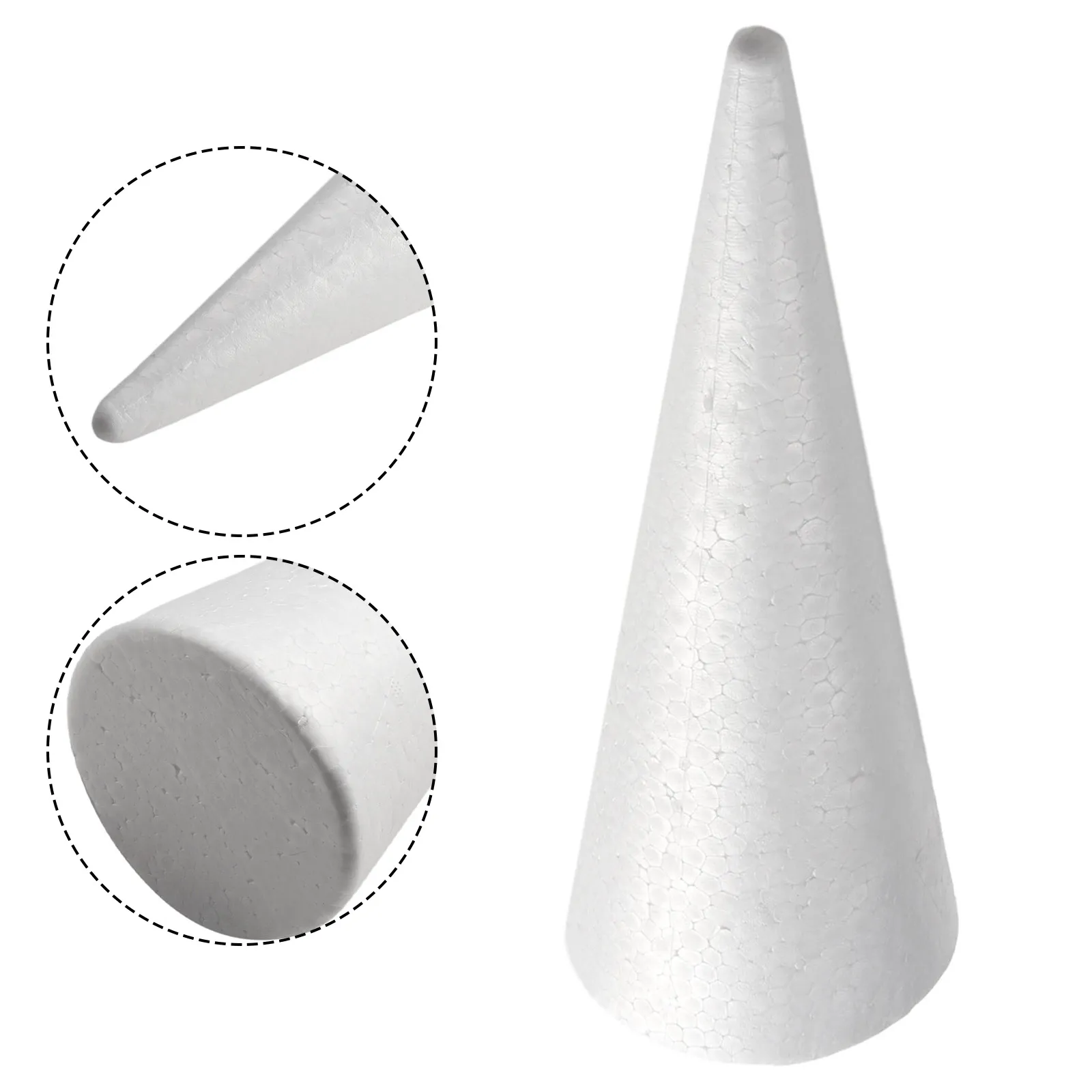 DHgate.com:White Polystyrene Foam Cones for DIY Crafts and Festive ...