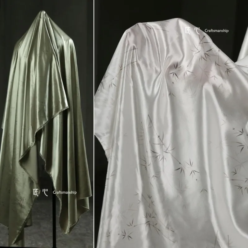 Bamboo Thickened Acetate Satin Draped Country Style Clothing Designer ...