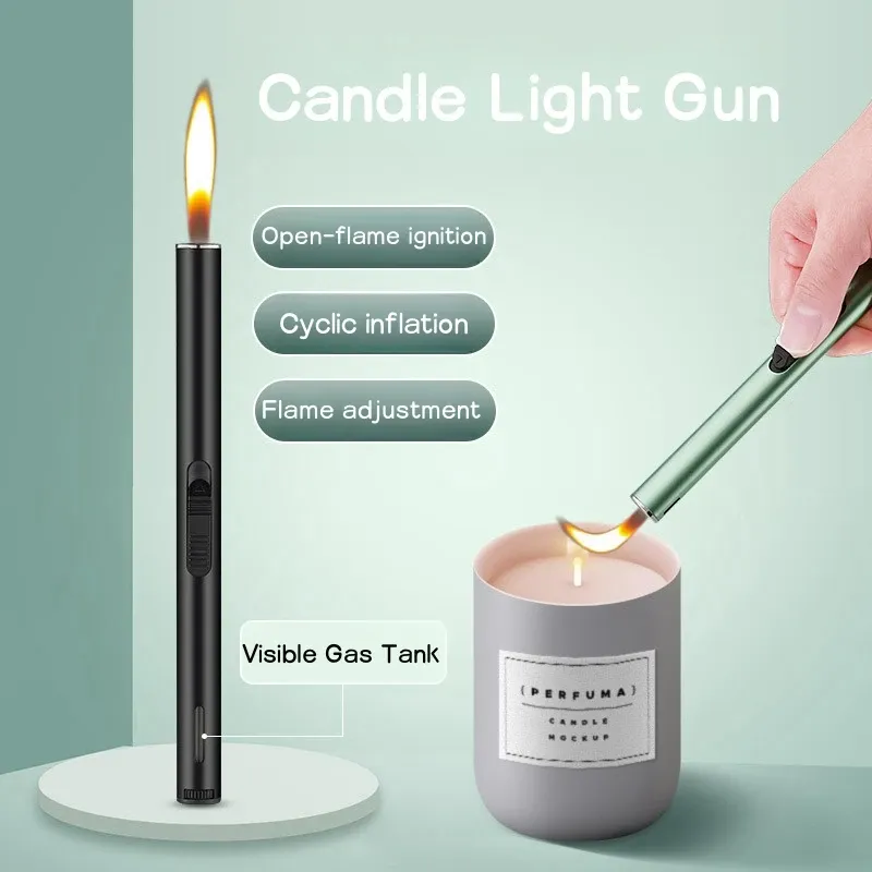 Windproof Pulse Electric Lighter | USB Rechargeable | Metal Open Flame ...