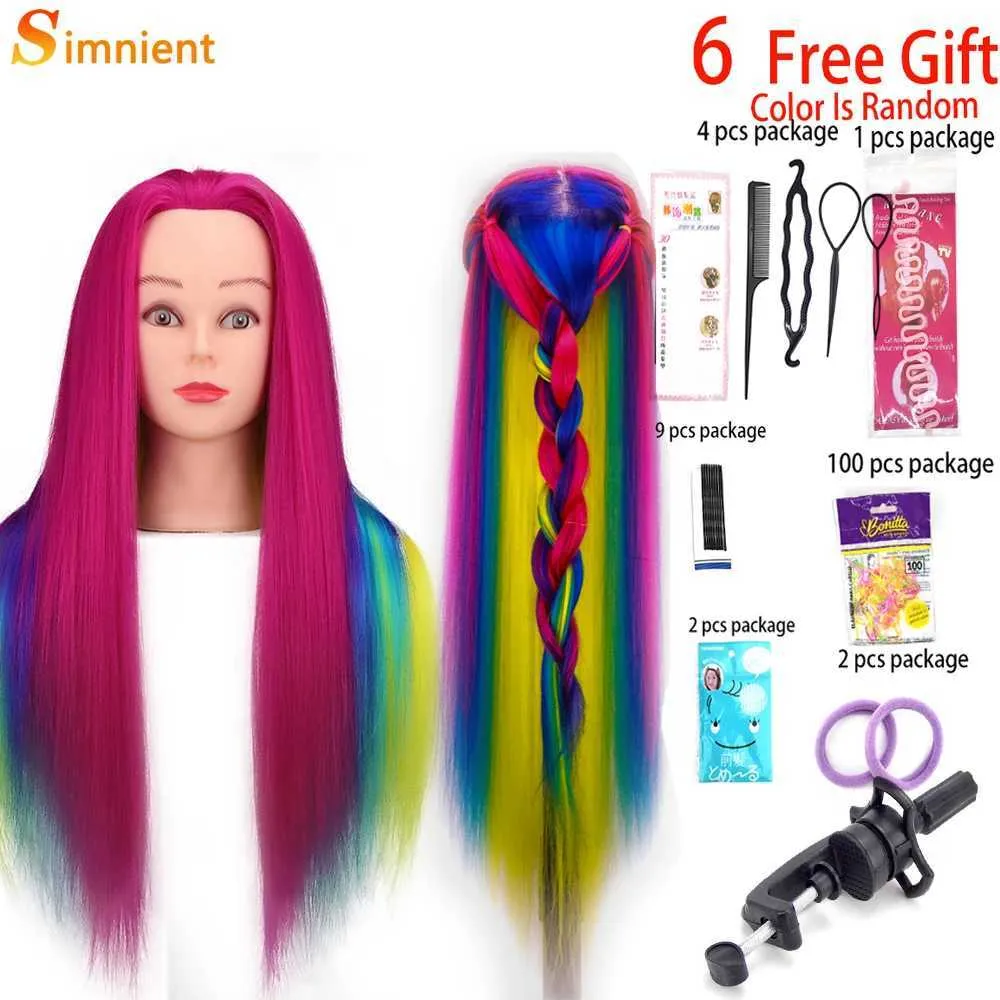 DHgate.com:Colorful Synthetic Hair Mannequin Head for Hairstyles ...