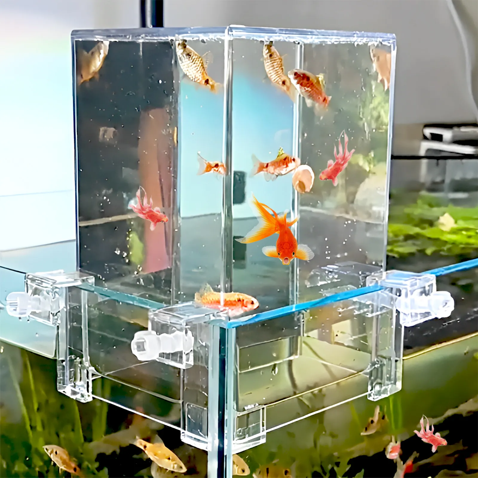 Transparent Acrylic Fish Tank Elevator With Extended Swim Area For ...