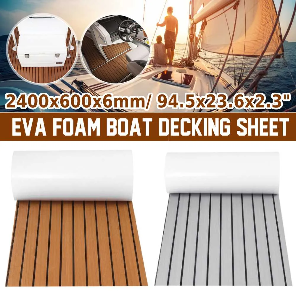 DHgate.com:Premium 5mm EVA Foam Boat Flooring Sheet - Teak Decking Faux Mat for Marine Yacht RV ...