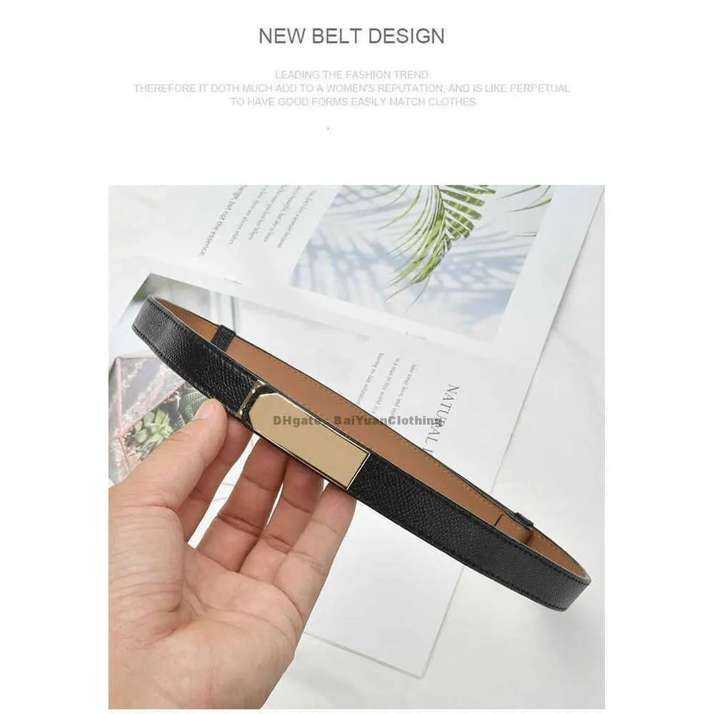 Leather Thin Waist Belt for Women, 0.5 in Wide, Adjustable 24-34 in ...