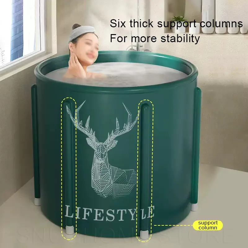 Portable Collapsible Bath Bucket: Large Capacity, Foldable ...