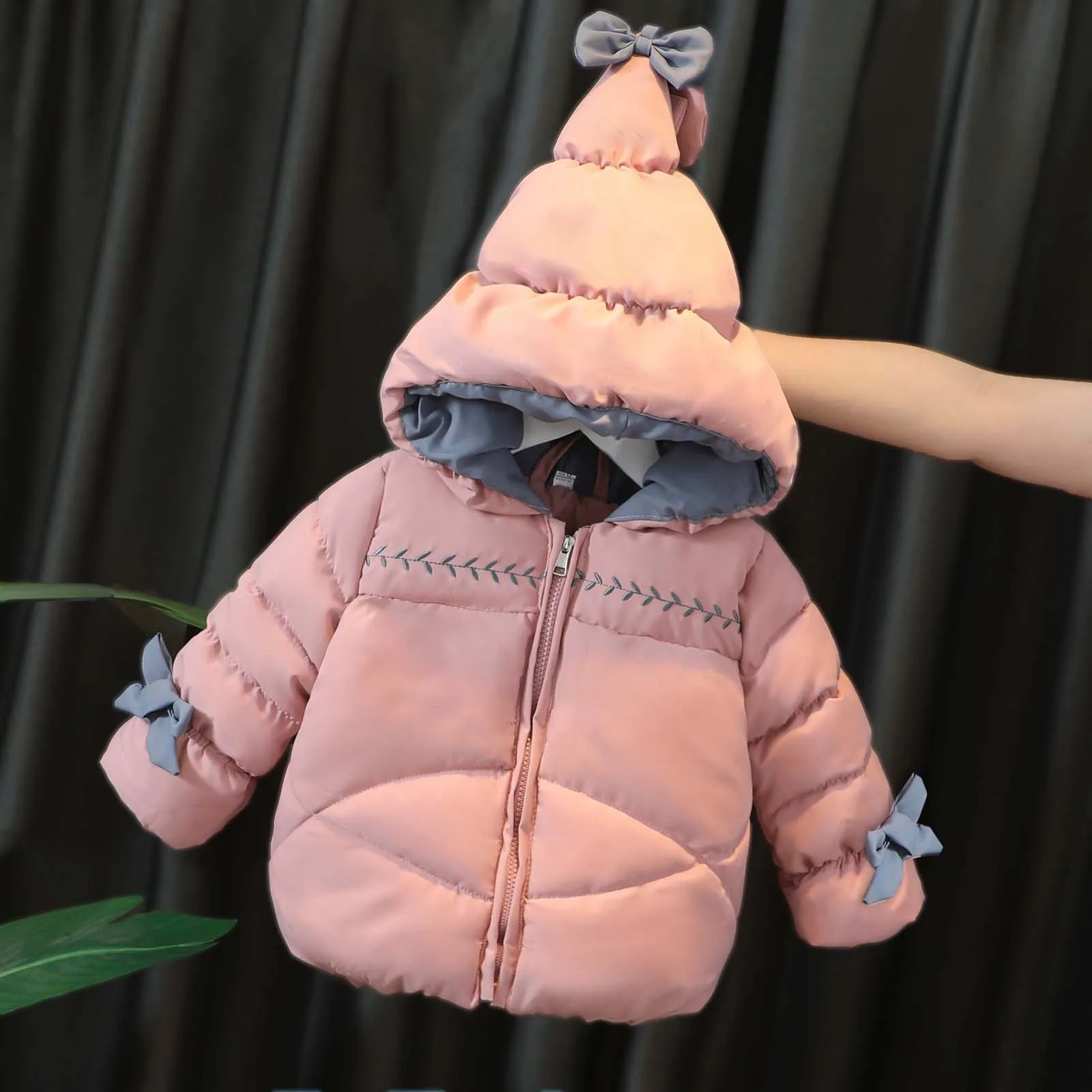 DHgate.com:Butterfly Hooded Infant Down Jacket | Thick Winter Coat for ...