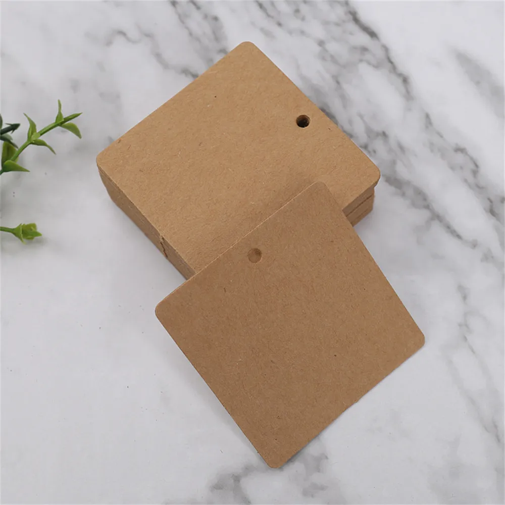 6x6cm Square Hang Tags - Blank Price Tags for Crafts, Gifts, Clothing ...