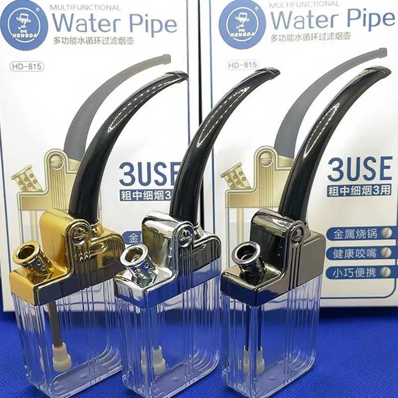 Premium Smoking Pipes With Triple Water Pipe Filter HD 815 Bong ...