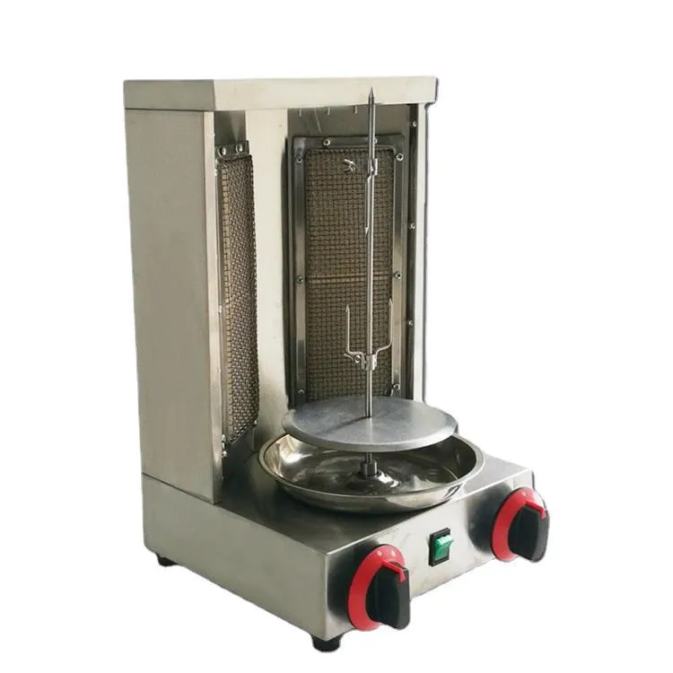 Vertical Rotating BBQ Machine Kebab Meat LPG Gas Grill Stainless Steel ...