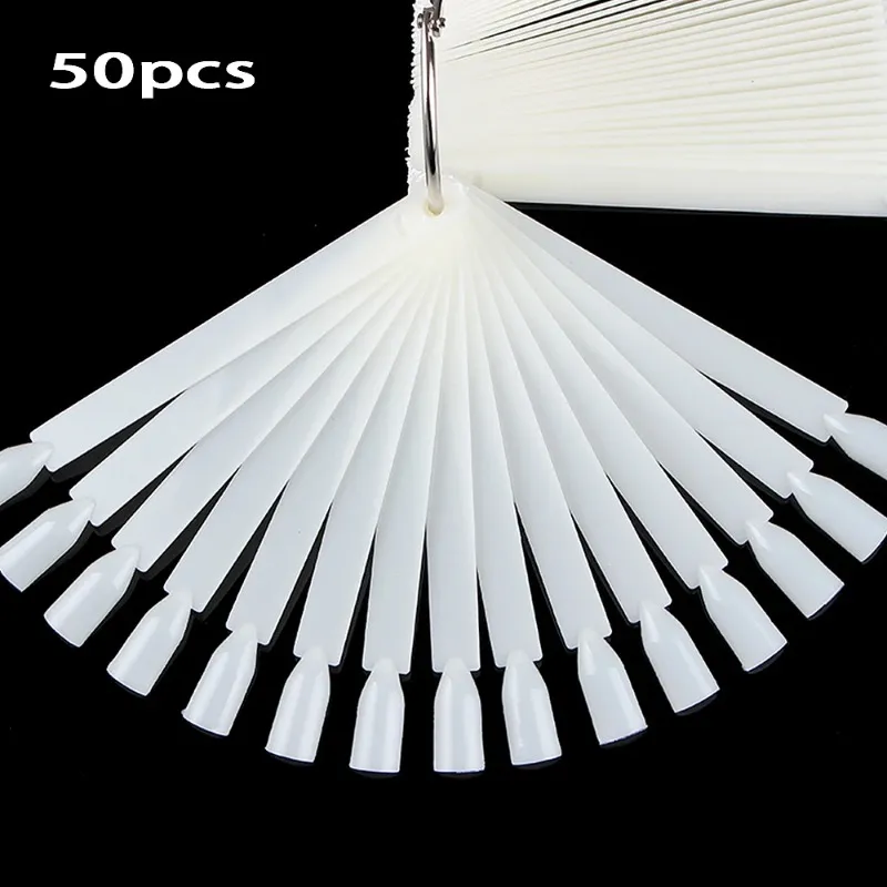 Fan Shaped False Nail Extension Tips Palette With Color Display And ...