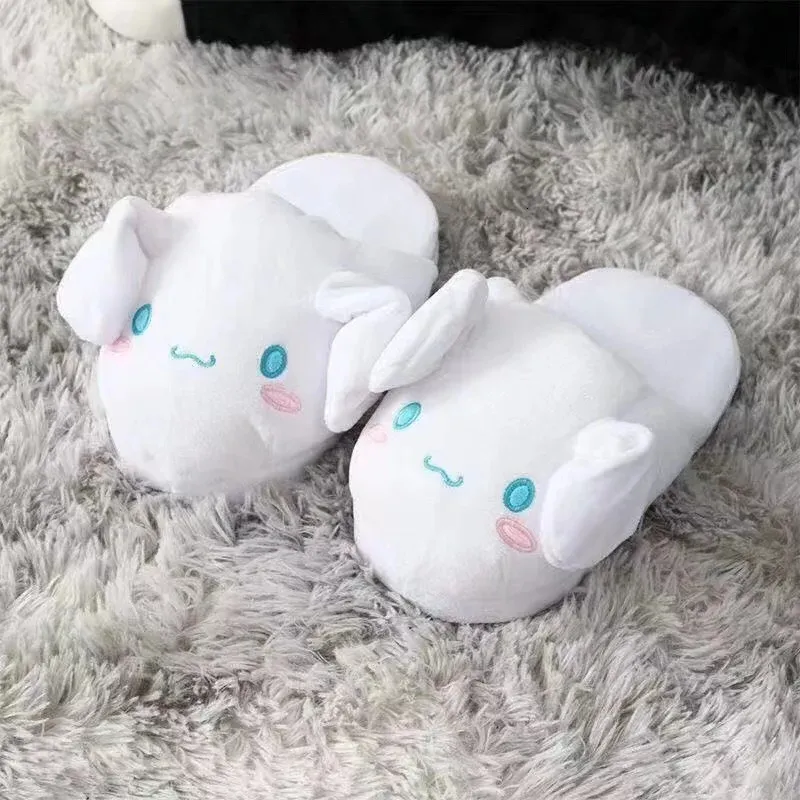 Cartoon Slippers For Men, Japanese Indoor Slippers, Plush Moving Ear ...