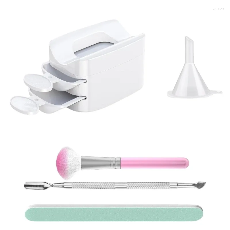 Professional Nail Decoration Set With Dip Powder Tray, Storage Box, And ...