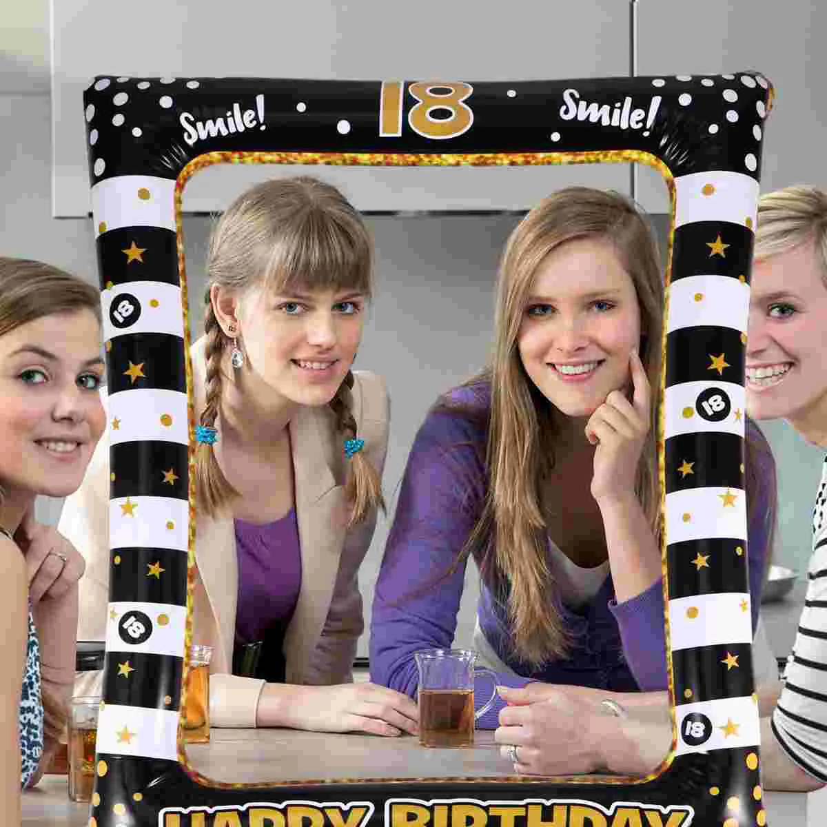 Inflatable Photo Booth Frame For Birthday Parties PVC, Reusable, Age 16 ...