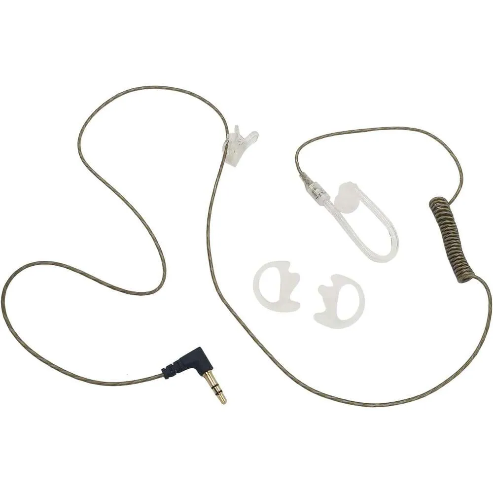 Covert Acoustic Tube Earpiece: Discreet Listen-Only Headset for Clear ...