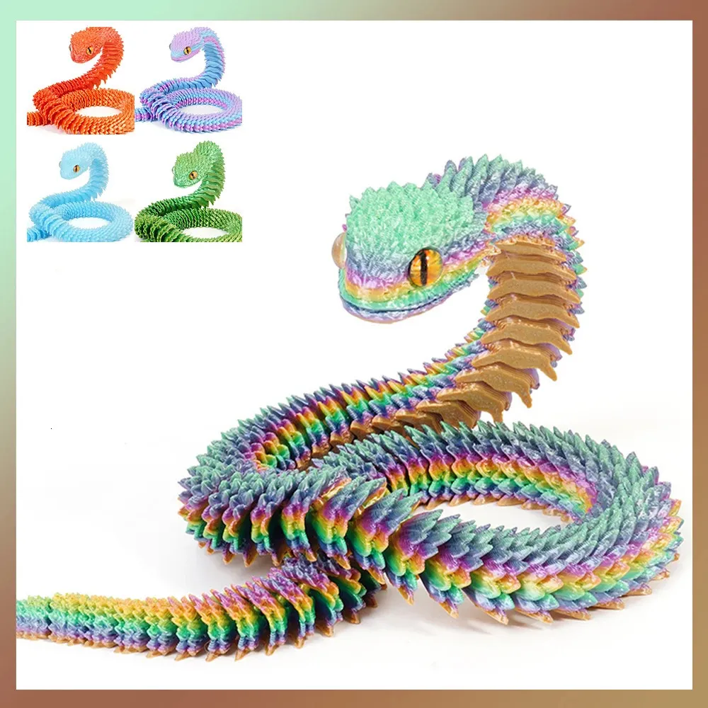 Multi Junctional 3D Printed Snake Diagram Snake Toy For Animal ...