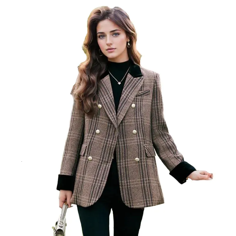 Elegant Plaid Winter Jackets for Women: Premium Woolen Coats, Shop Now ...