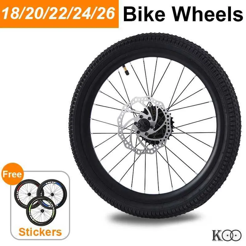 Bike Wheels MTB 18/20/22/24/26 Wheel Sets Front/Rear Double Wall Wheel ...