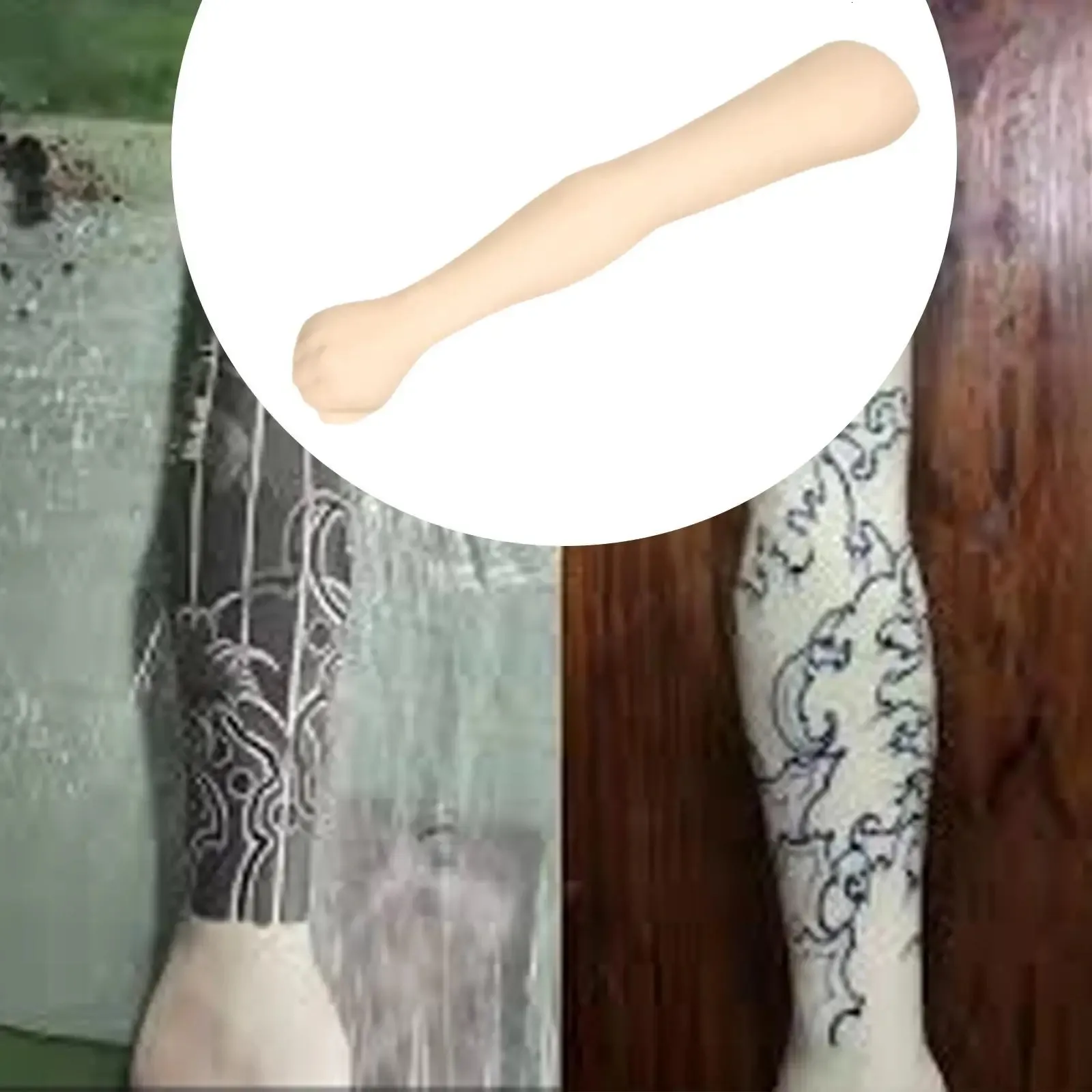 Beginner Tattoo Kit Practice Arm: Flexible Silicone Model For Tattoo ...