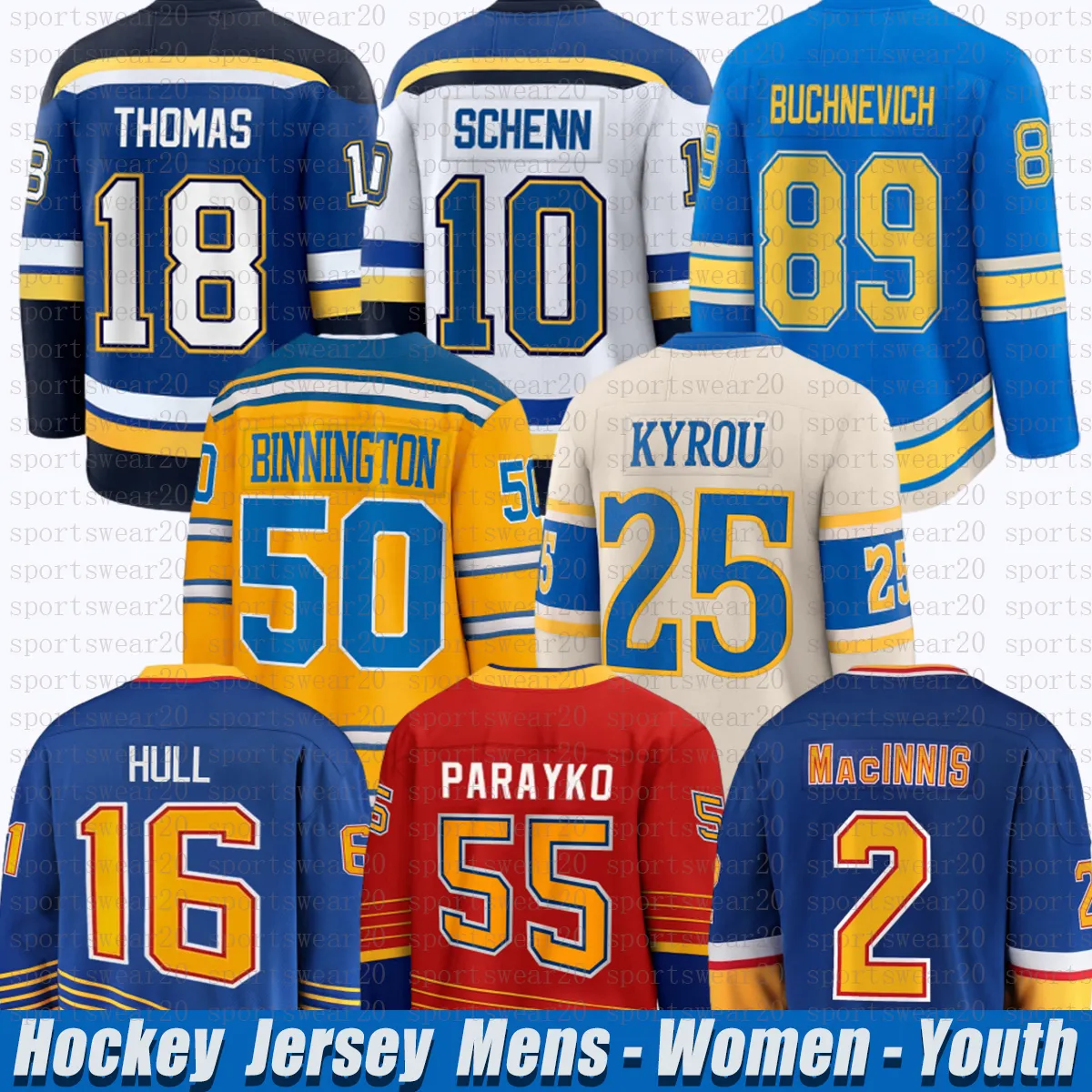 Blues Hockey Jerseys: 18 Robert Thomas Stl Hockey Jersey Blues Jersey ...