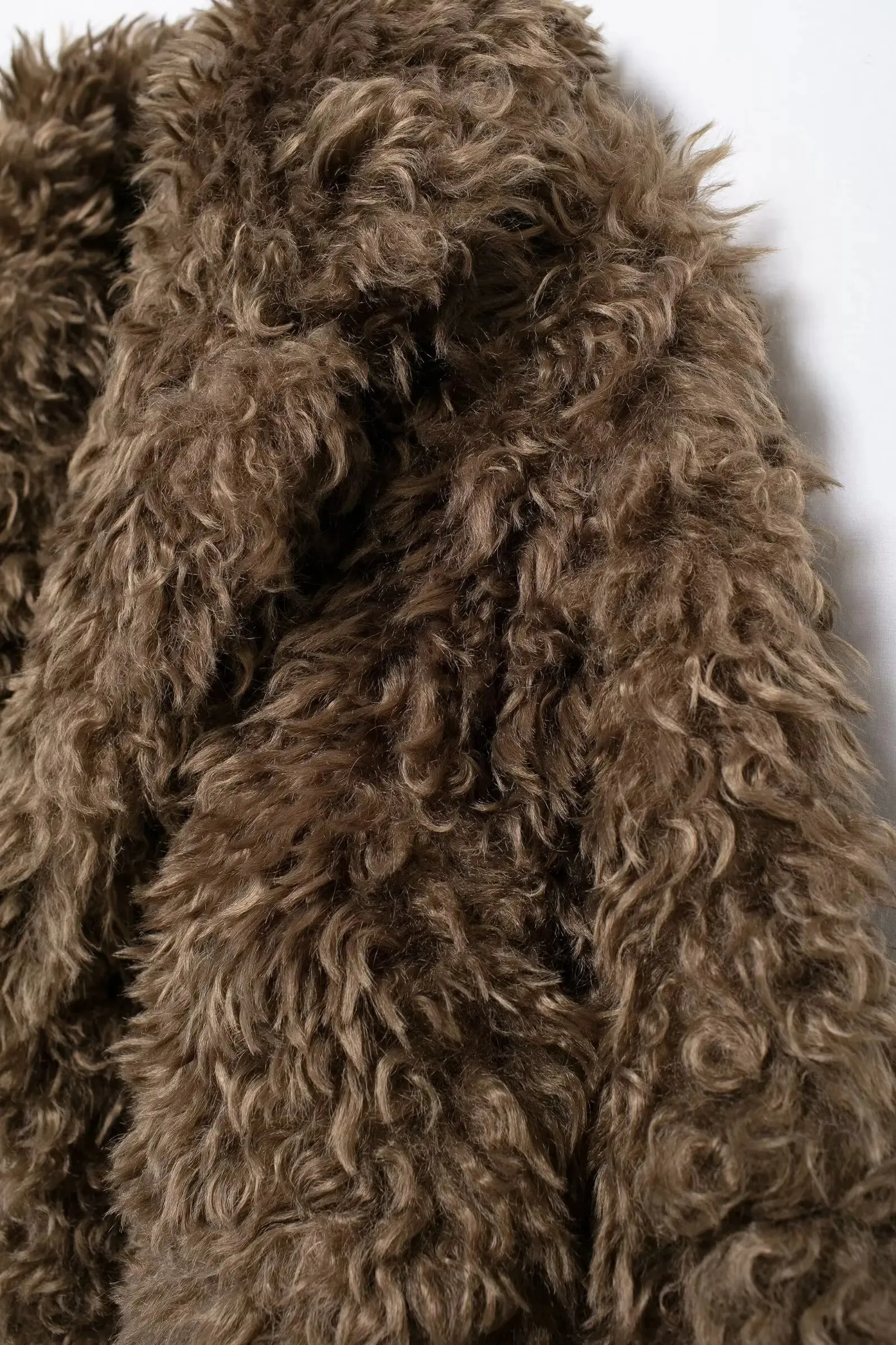 European and American Style Lamb Wool Coat for Women, Winter , Loose ...