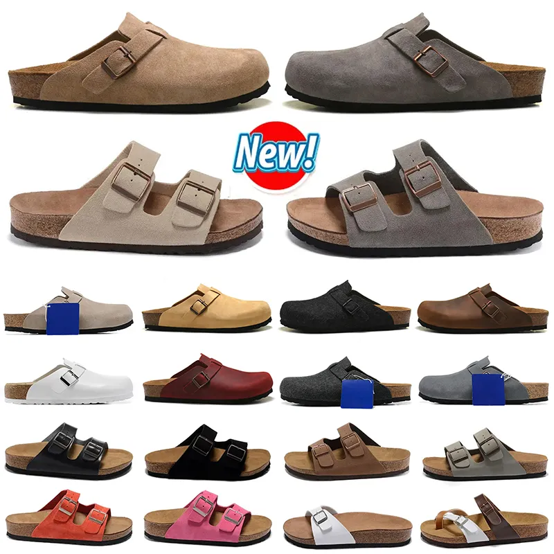 Boston Clogs Designer Birkinstocksandals Slippers Clog Women Mens Suede ...