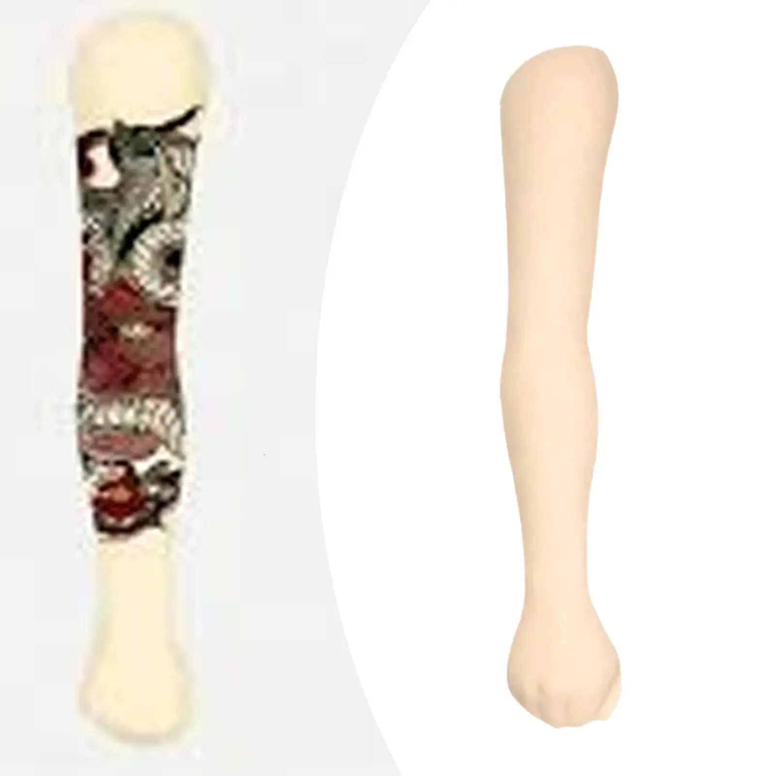 Beginner Tattoo Kit Practice Arm: Flexible Silicone Model For Tattoo ...
