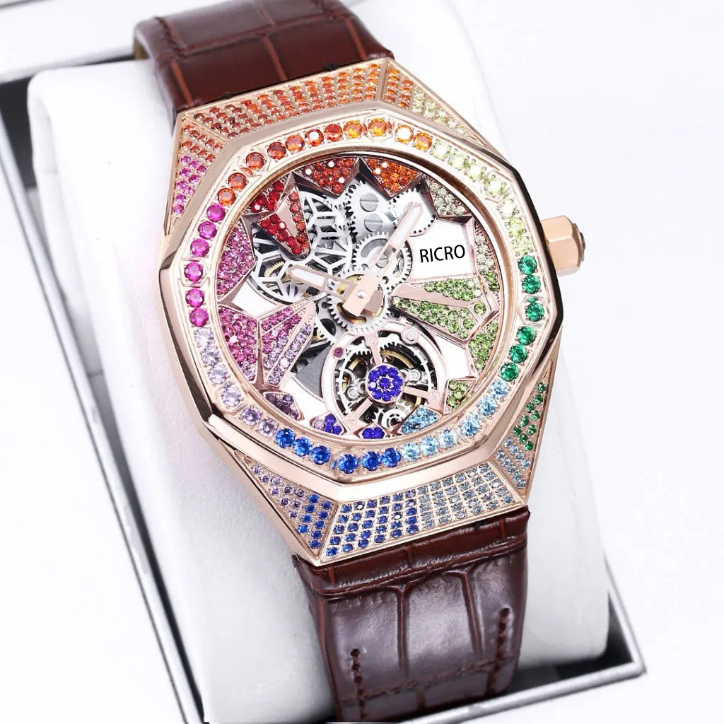 Watches: Men's Master Watch with Diamond-Encrusted Case, Cutout Diamond ...