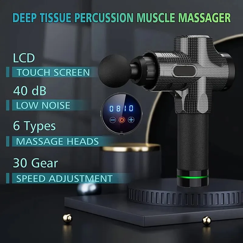 Deep Tissue Massage Gun Portable Outdoor Muscle Massager For Back, Neck ...
