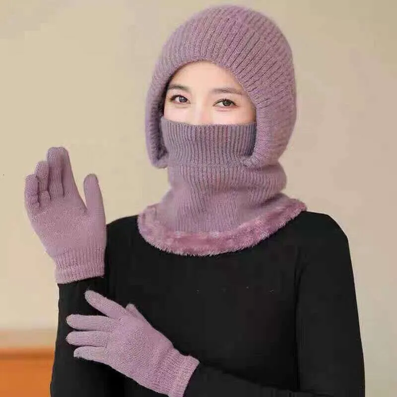 Premium Winter Face Mask Hat & Neck Scarf Mask Combo - Thick, Warm ...
