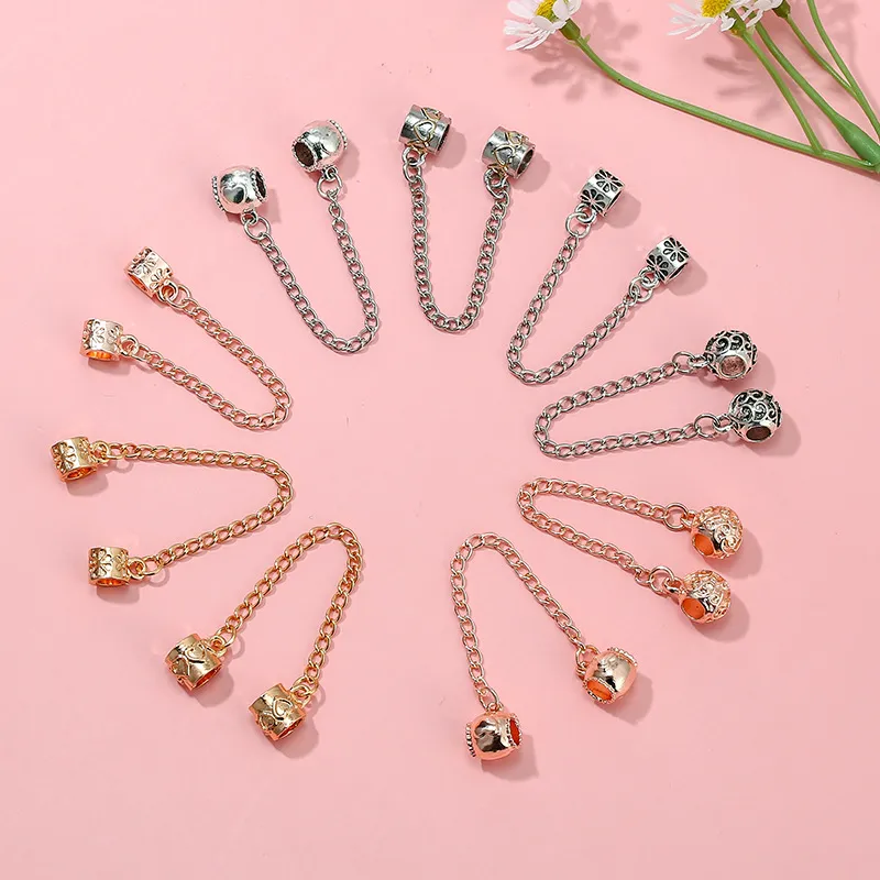 Heart Shaped Charms Chain - Pink Gemstone DIY Jewelry Making, Best ...