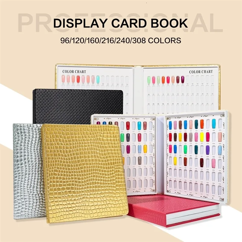 Nail Polish Colour Display Book - Holds ! Acrylic Nail Color Chart ...