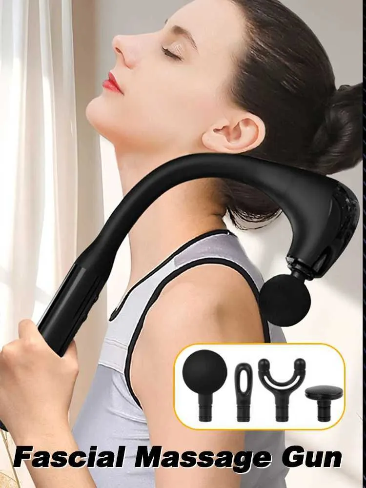 Portable High Frequency Deep Tissue Massage Device With Bent Long ...