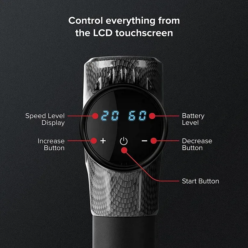 Deep Tissue Massage Gun Portable Outdoor Muscle Massager For Back, Neck ...