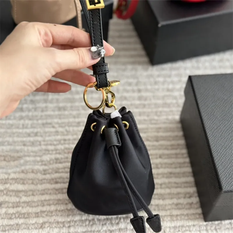 Mini String Coin Purse Designer Hang Pouch Woman Man Nylon Bucket ...