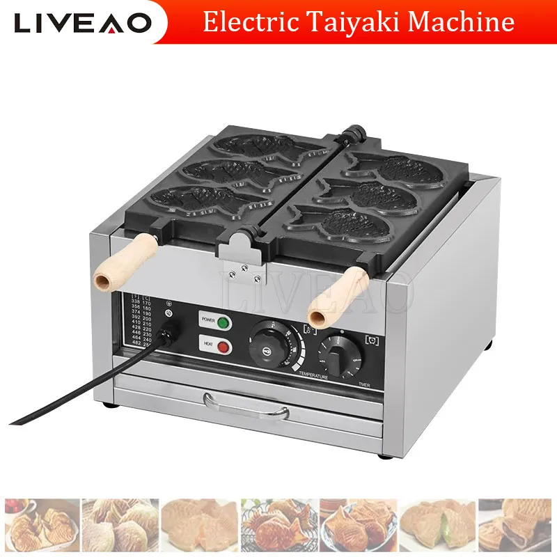 Commercial Taiyaki Commercial Waffle Cone Maker For Big Fish Cone ...
