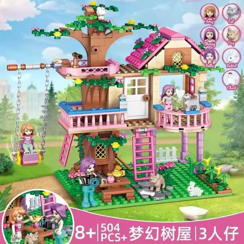 Princess Ice Castle Building Blocks Set - Amusement Park Model, Mini ...